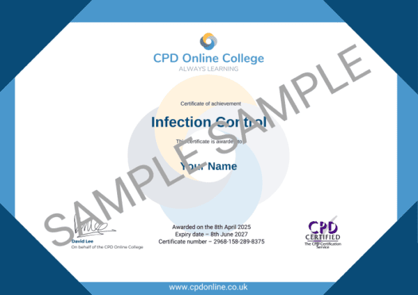 Infection Control Online Course | CPD Approved Training