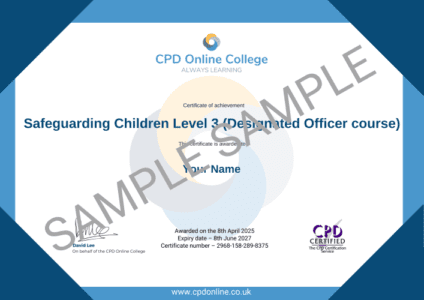 Level 3 Safeguarding Children Course | CPD & ROSPA Online