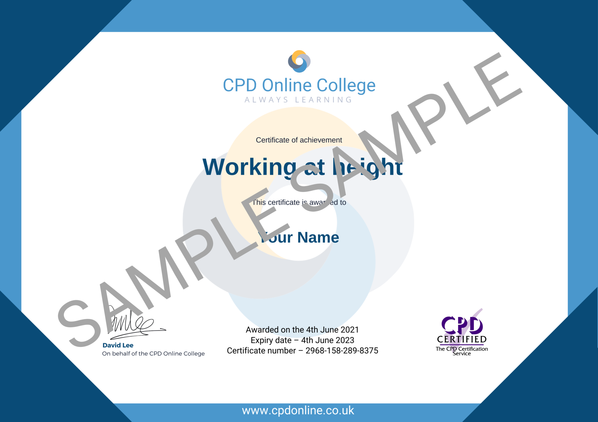 Working At Height Online Course | CPD Training & Certificate
