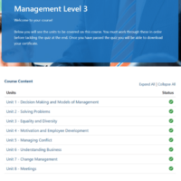 Management Level 3 | CPD Approved Online Training & Certificate