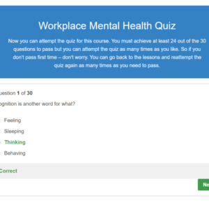 Workplace Mental Health Awareness Course | CPD Online Training