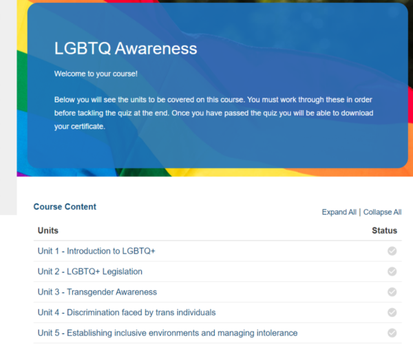 LGBTQ Awareness Course | CPD & ROSPA Online Training