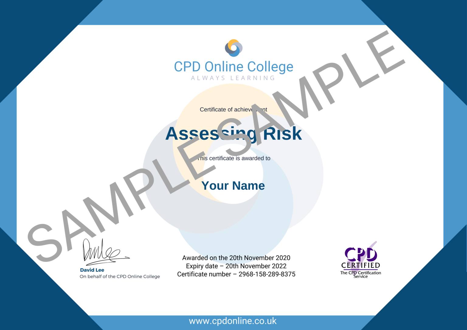Risk Assessment Course (Assessing Risk) | CPD Online Training