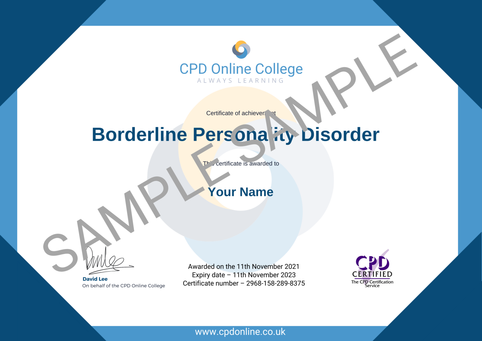 Borderline Personality Disorder Course | CPD Online Training