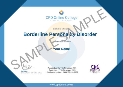 Borderline Personality Disorder Course | CPD Online Training