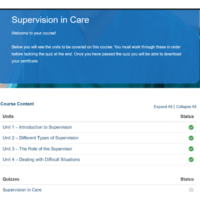 Supervision in Care Course | CPD & Skills For Care Online Training
