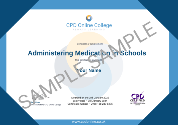 Administering Medication in Schools Course | CPD Online Training