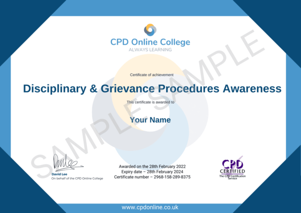 Disciplinaries & Grievance Procedures Course | CPD Training