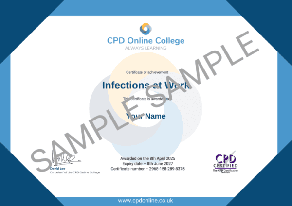 Infections at Work Course | CPD Approved Online Training